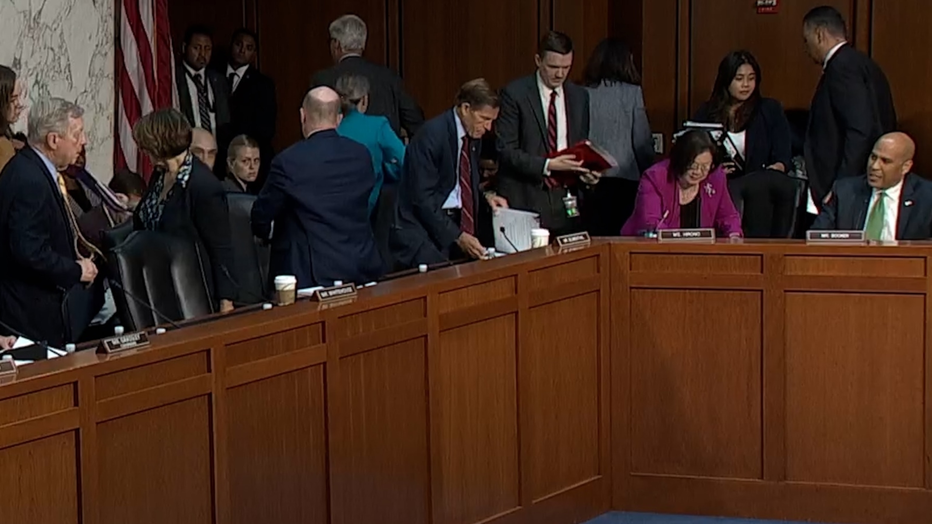 Democrats walk out of Senate committee vote to advance Trump's court ...