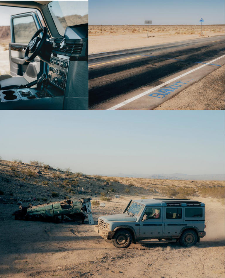 We took an Ineos Grenadier from LA to Vegas, avoiding pavement at all costs