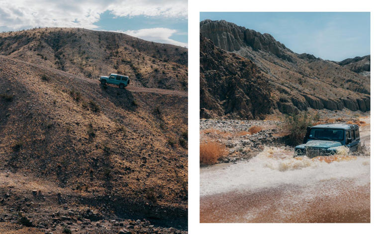 We took an Ineos Grenadier from LA to Vegas, avoiding pavement at all costs