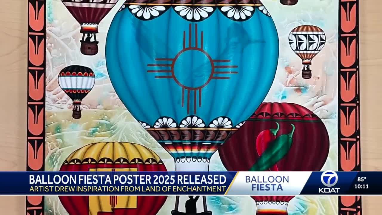 Balloon Fiesta poster celebrates New Mexico's cultural heritage