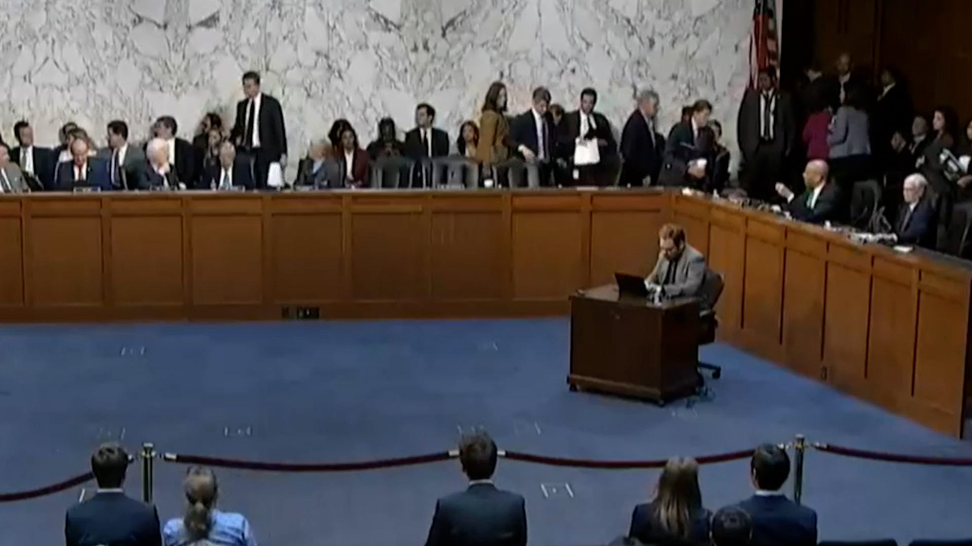 Democratic senators walk out of committee hearing after Emil Bove's judicial nomination