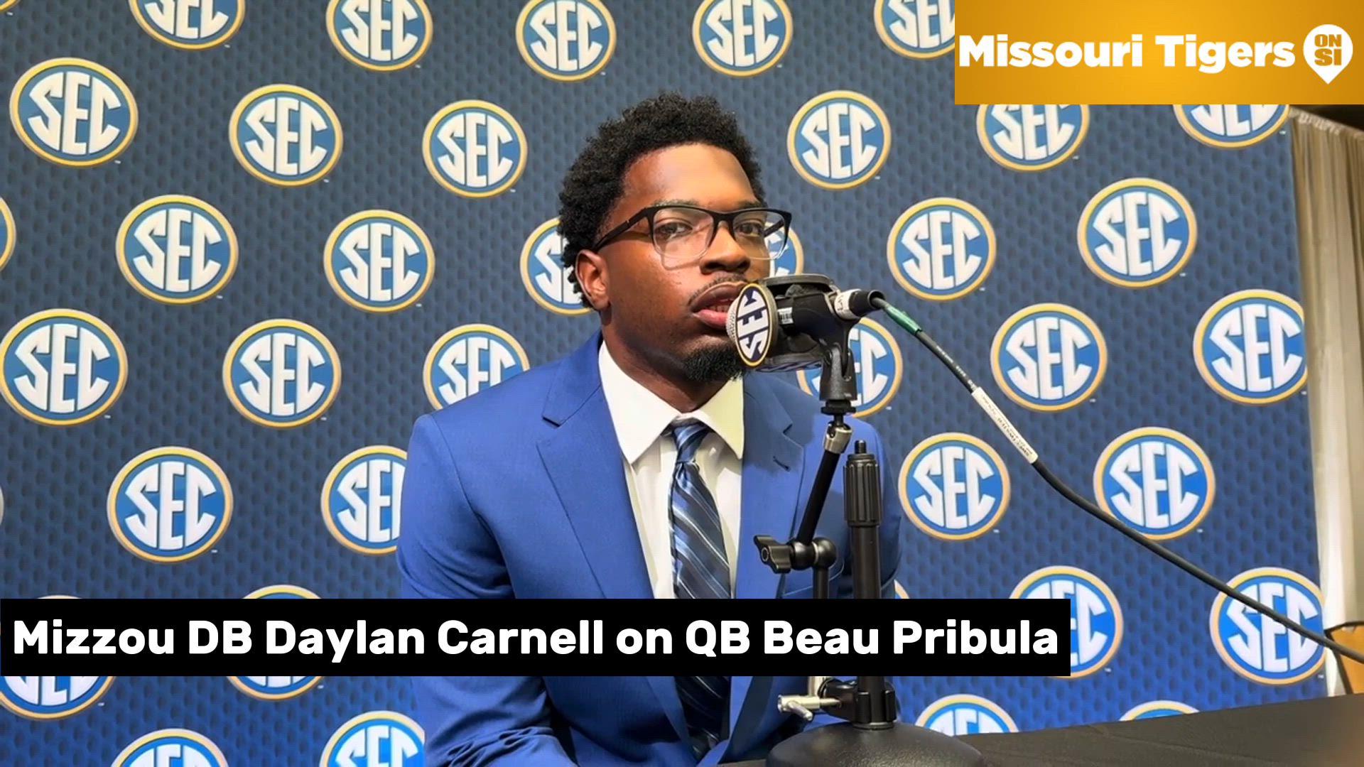 Mizzou DB Daylan Carnell on QB Beau Pribula