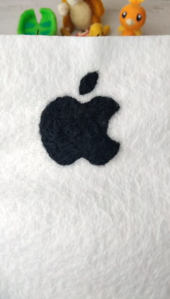 Satisfying ASMR Art: Apple Logo Reveal