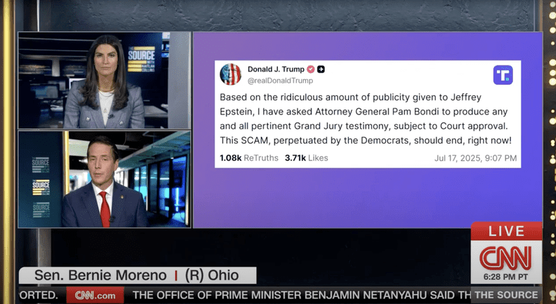 'You can walk and chew gum:' CNN's Kaitlan Collins rips Trump ally to his face