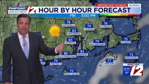 Pinpoint Weather 12 Forecast 7/17/25 Pleasant Next Few Days