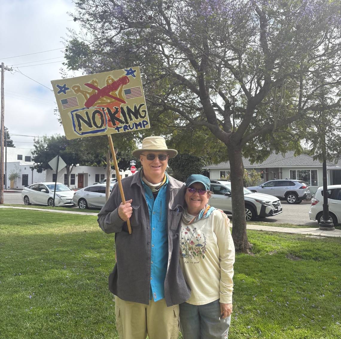 Hundreds gather to sing, protest during ‘Good Trouble' rallies in SLO ...
