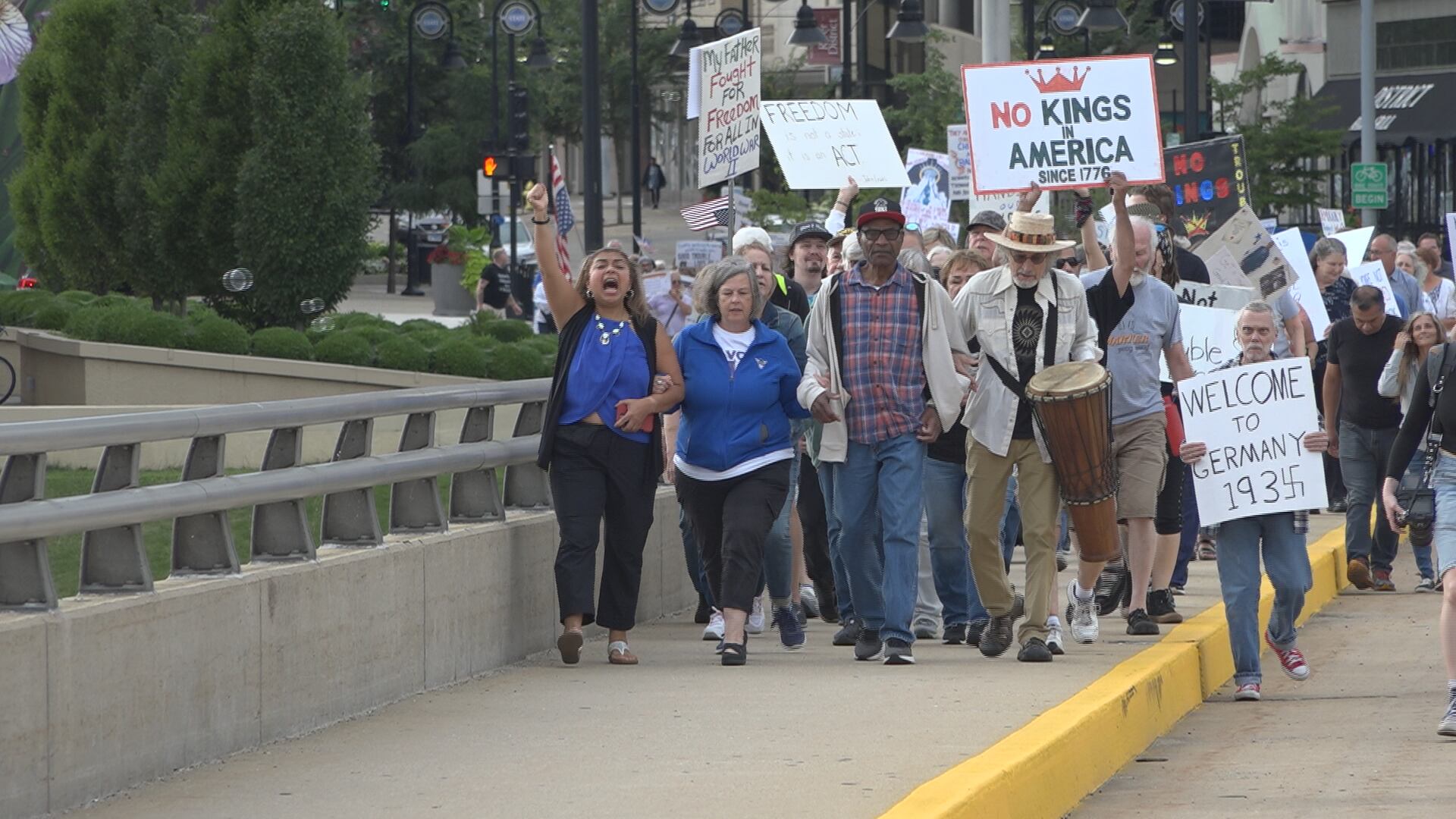 ‘Good Trouble Lives On’ protest draws hundreds to downtown Rockford