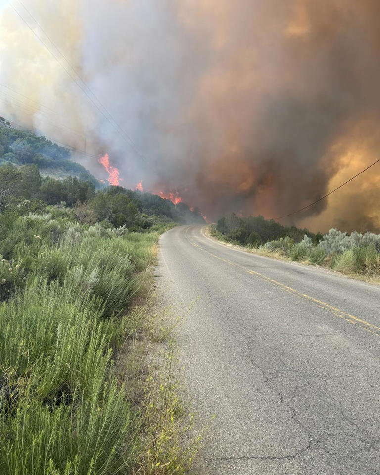 Evacuations remain for fire near I-70 in Garfield County as it grows to ...