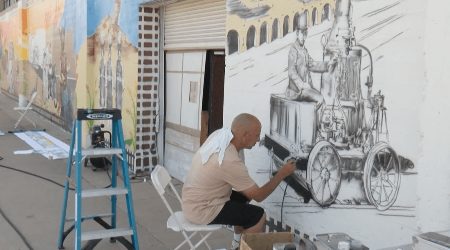 Father of gun violence victim creates murals to heal with the help of ...
