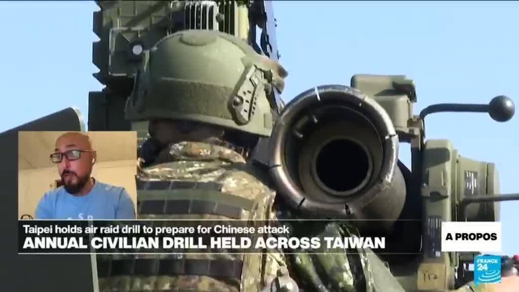 Taipei holds air raid drill to prepare for Chinese attack