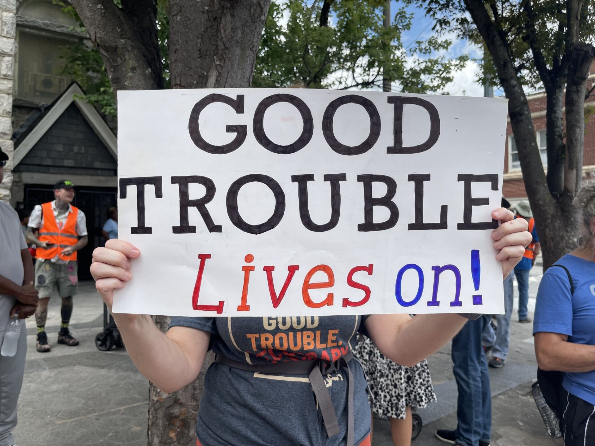 Many take part in Atlanta ‘Good Trouble Lives On’ rally in honor of ...
