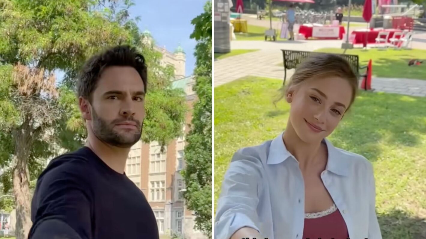 ‘The Love Hypothesis’: First Look at Lili Reinhart & Tom Bateman on Set
