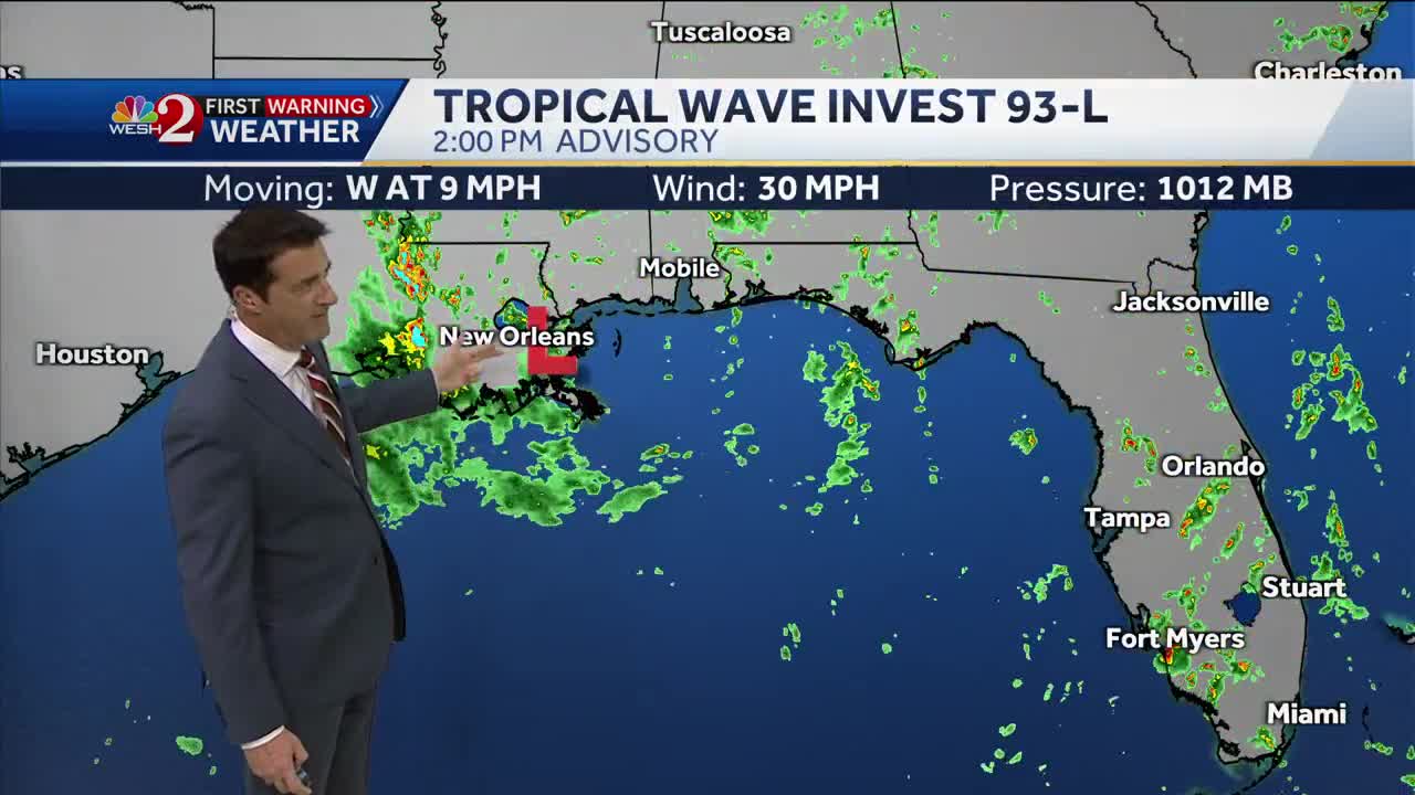 Invest 93-L no longer expected to develop as it nears Louisiana coast