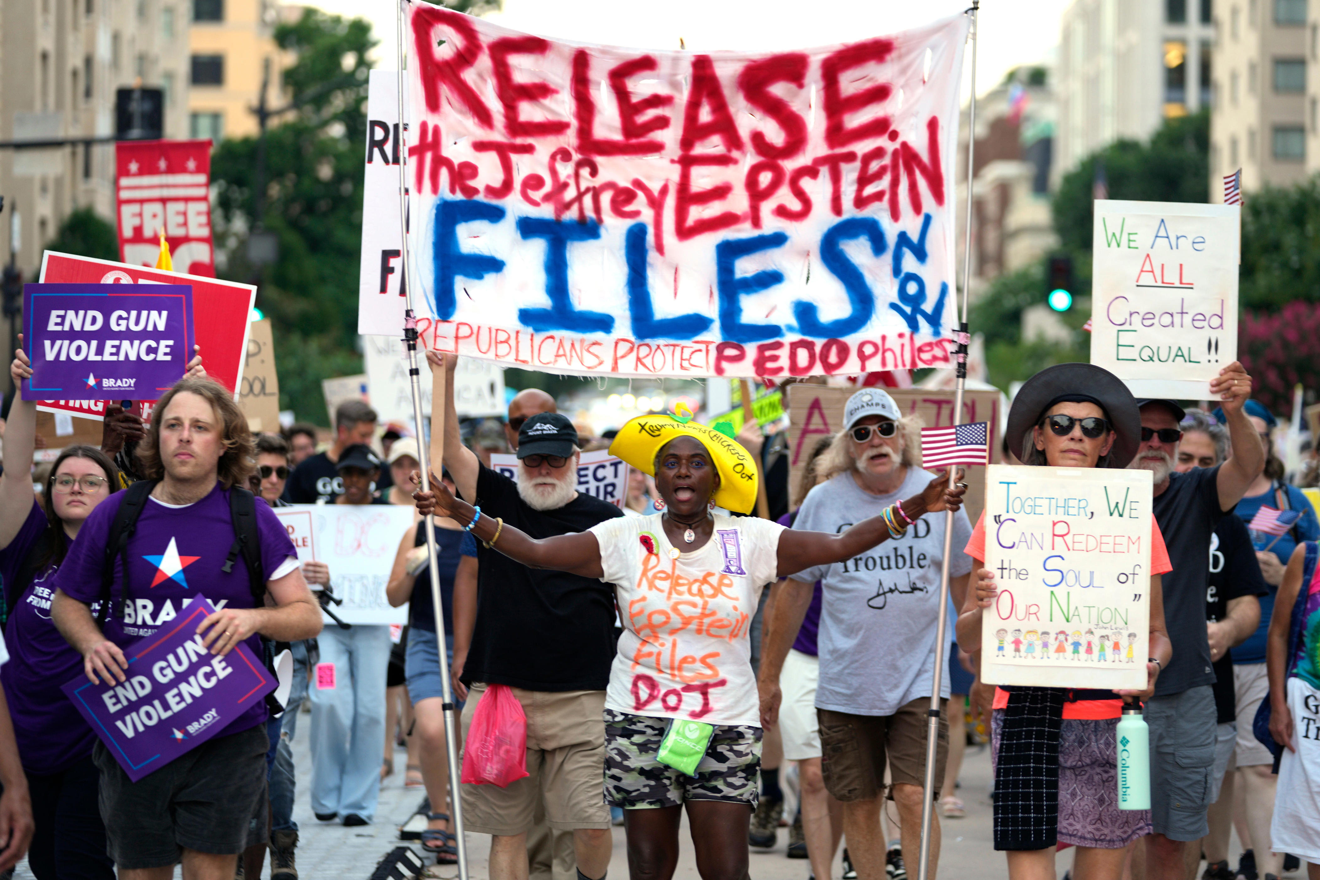 See the 'Good Trouble' protests across the US in opposition to Trump