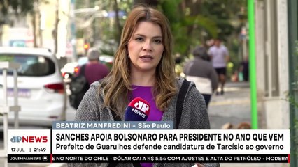 Lucas Sanches apoia Bolsonaro para presidente em 2026