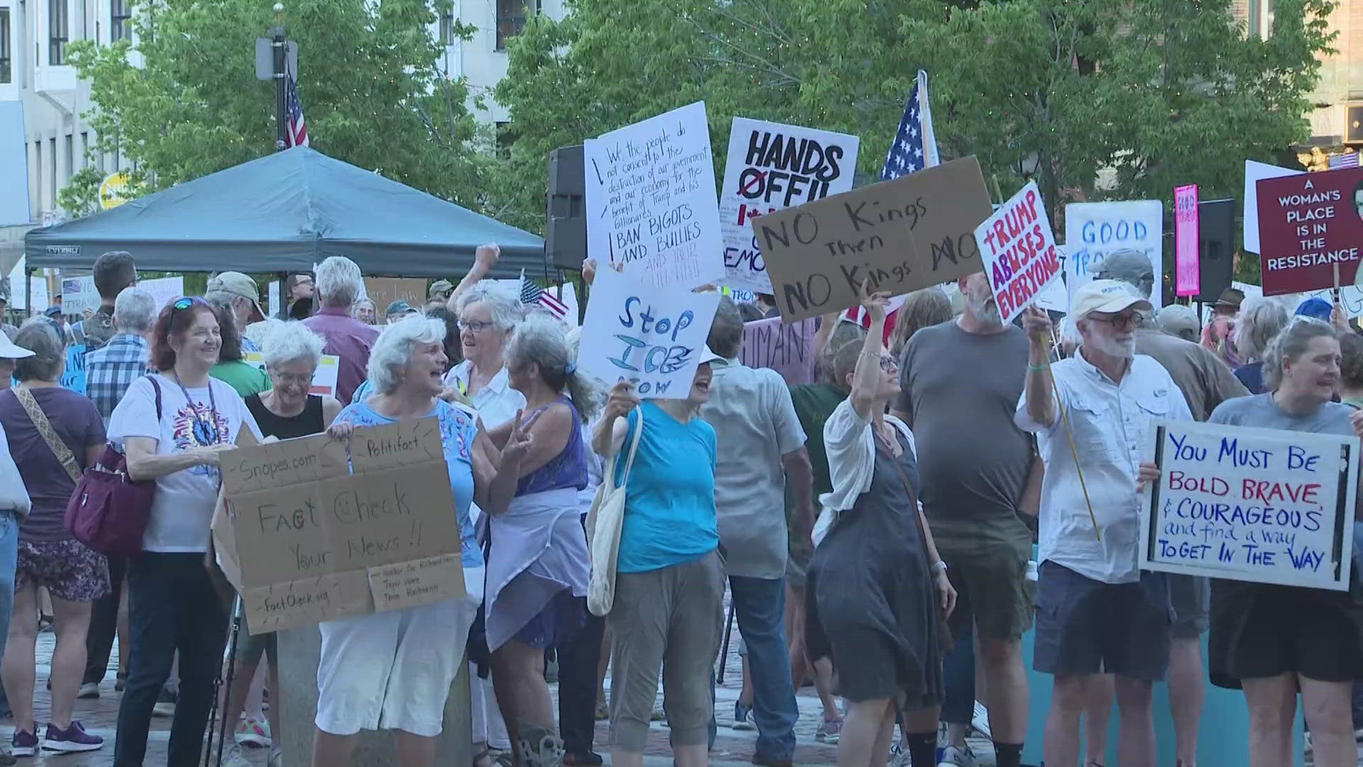 Thousands take part in 'Good Trouble' protests across the US