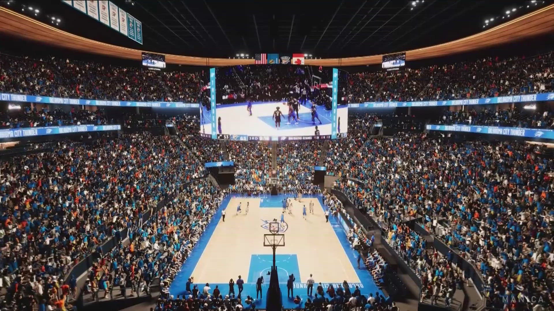 OKC mayor unveils renderings for new Thunder arena