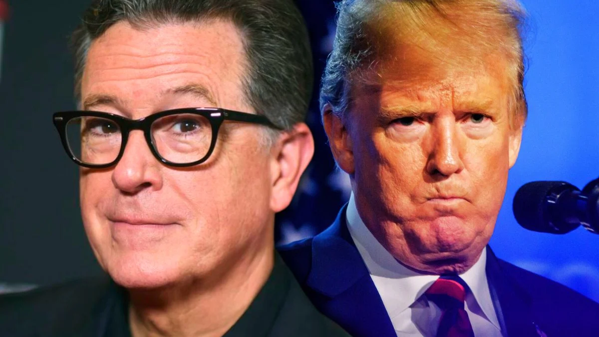 Trump calls Stephen Colbert a "pathetic trainwreck" and demands CBS ...