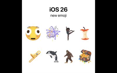 好怪！再看一眼 蘋果iOS 26全新迷幻Emoji搶先曝光！