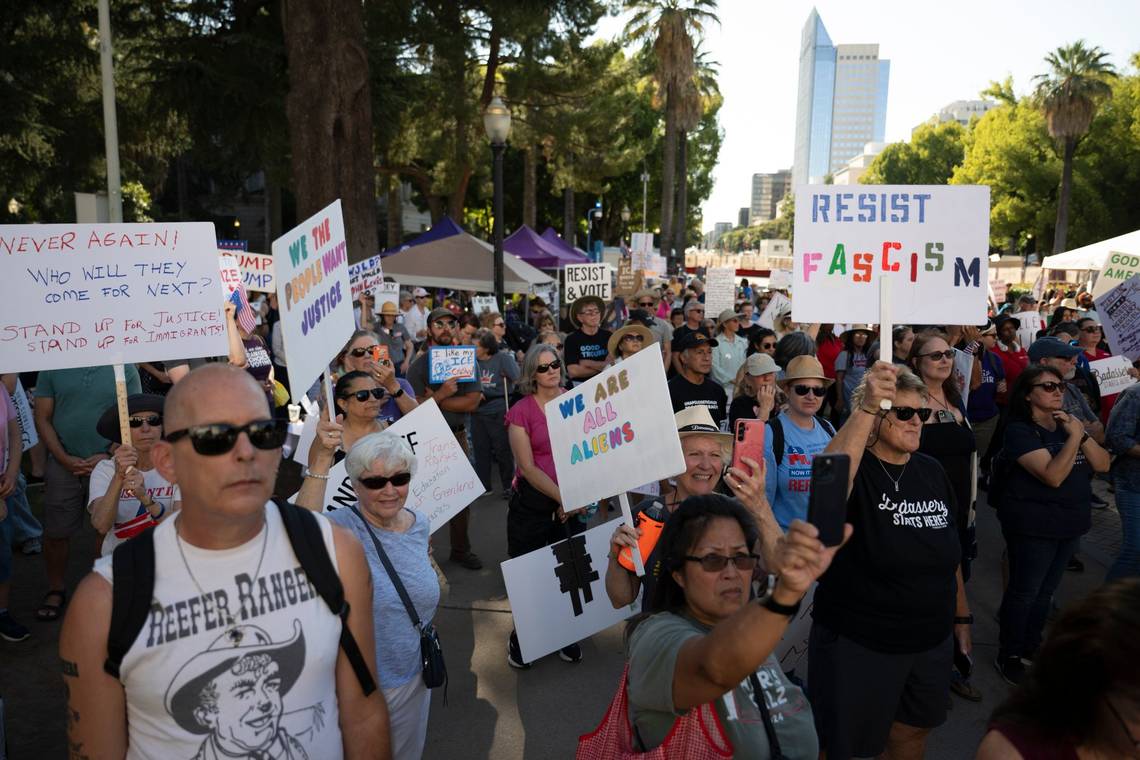 Sacramento's ‘Good Trouble' rally draws hundreds, hours after ...