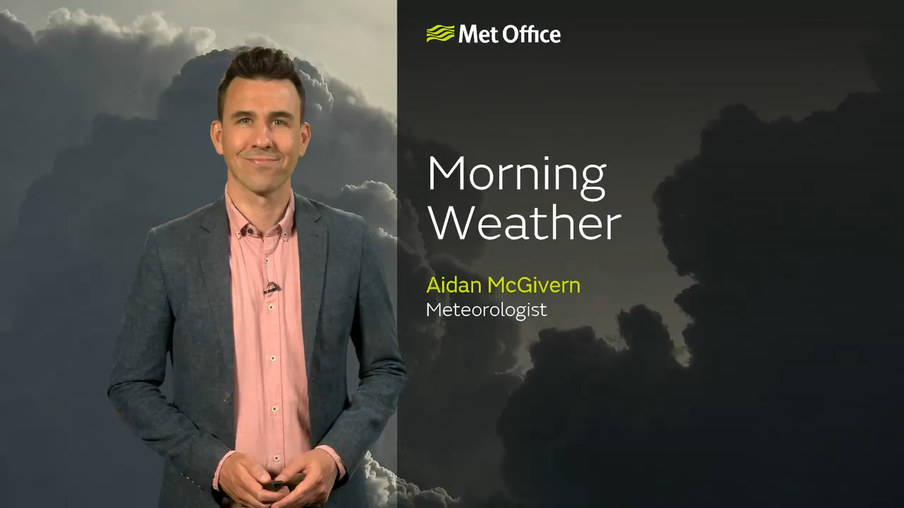 Met Office Friday morning weather forecast 18/07/2025
