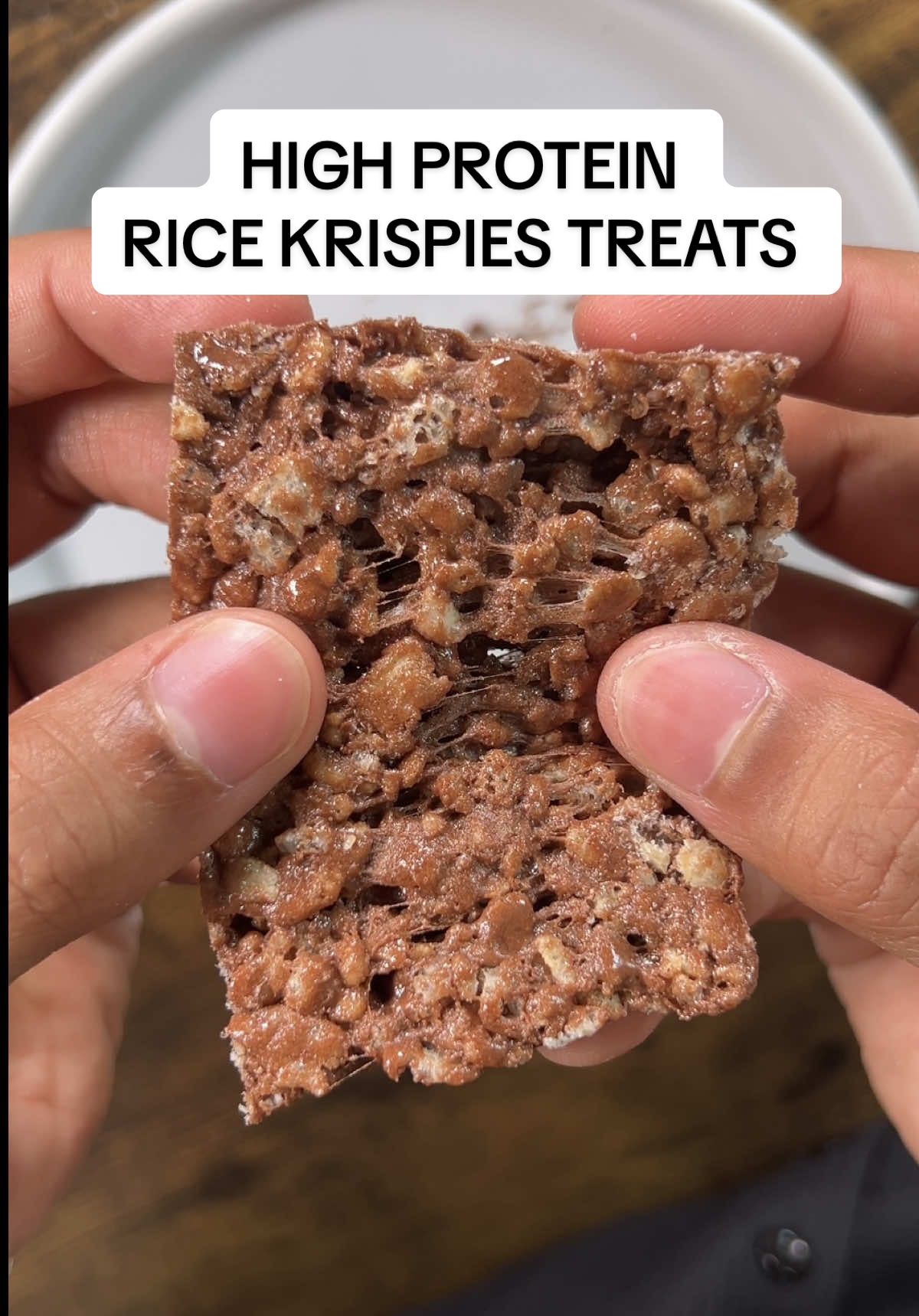 High Protein Chocolate Rice Krispies Treats Recipe