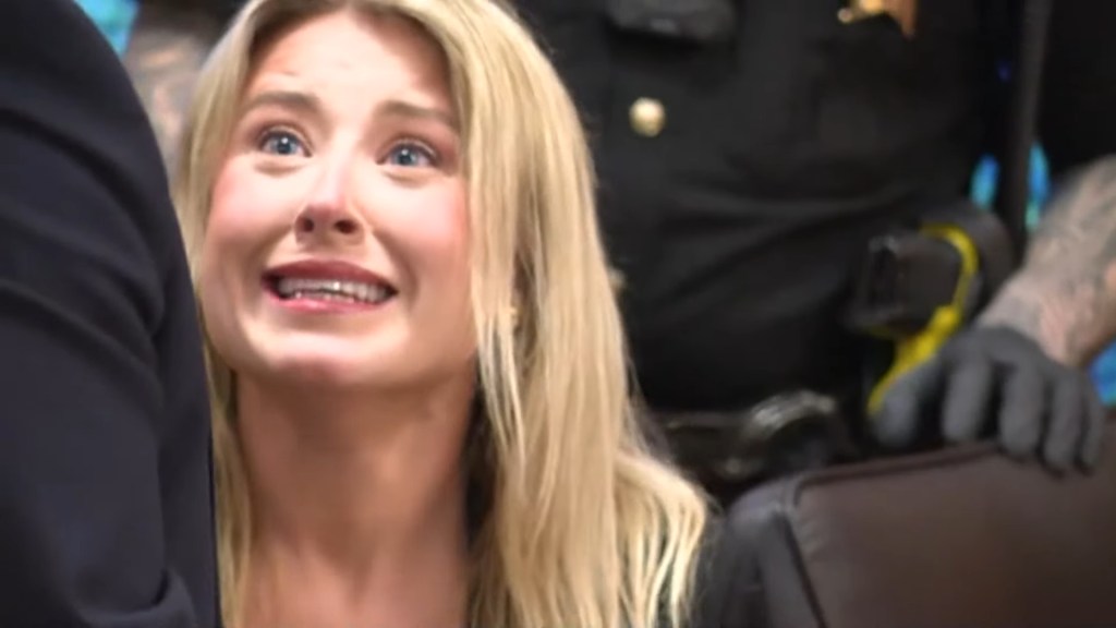 Ohio teacher Hannah Freeman sobs as she’s sentenced for stalking ex ...