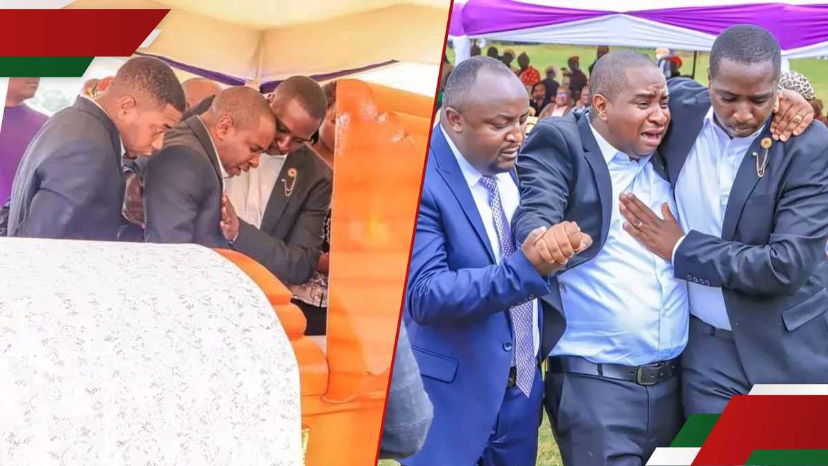 Taita Taveta MCA weeps painfully as wife who died after giving birth is ...