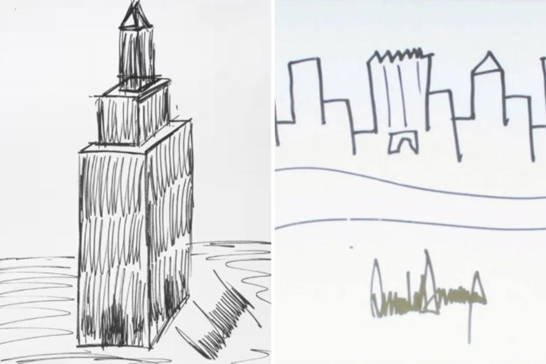 Donald Trump's drawings under scrutiny over Epstein birthday letter