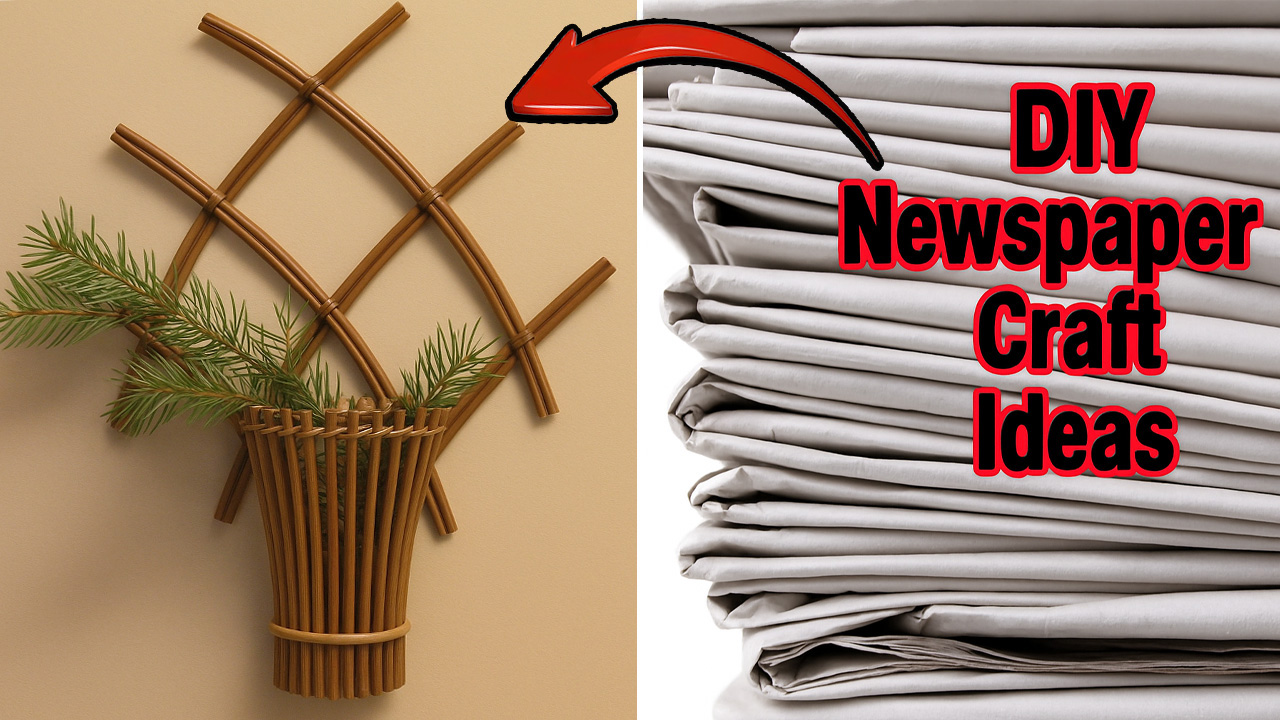 DIY Newspaper Wall Hanging | Best Out of Waste Wall Decor Idea