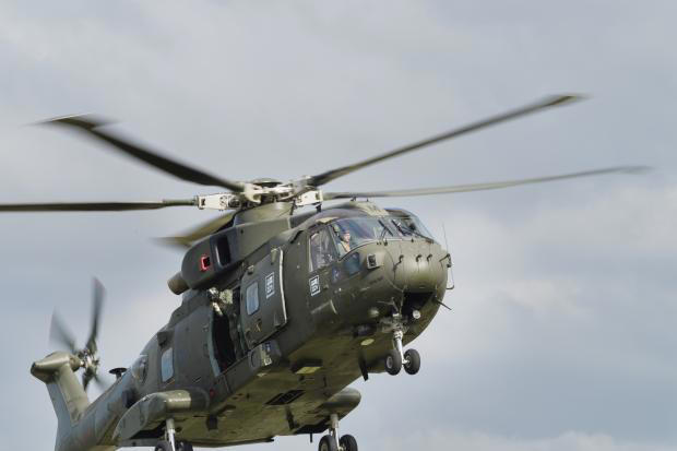 Military 'submarine hunter' helicopter spotted flying over Worcester