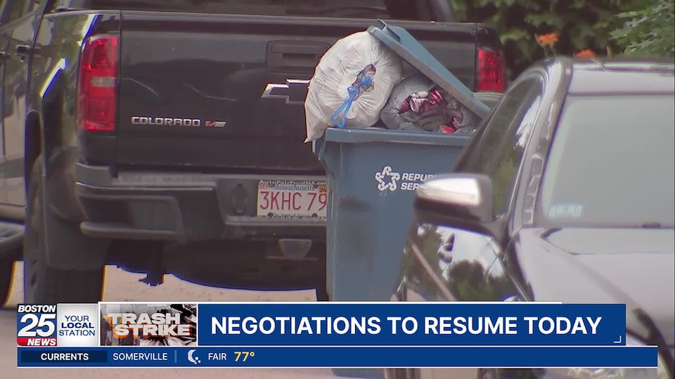 Mass. trash worker strike: Negotiations to resume today