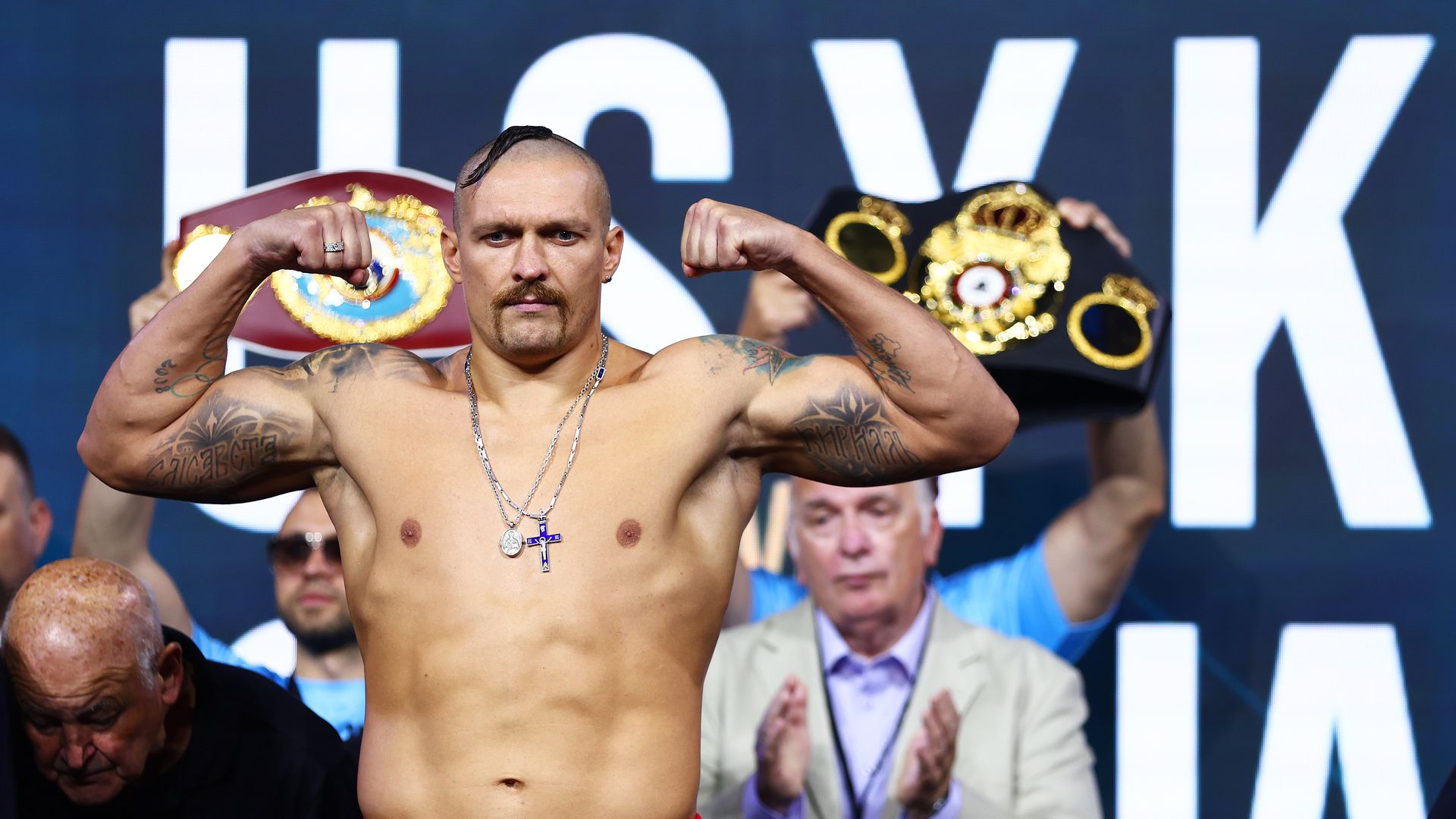 Oleksandr Usyk vs. Daniel Dubois 2 weigh-in video