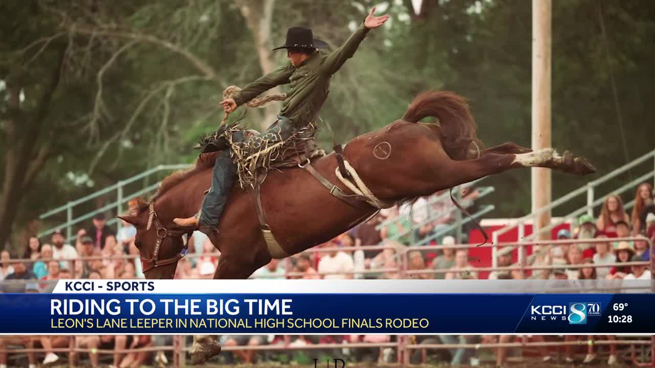 Leon's Lane Leeper competing in National High School Finals Rodeo