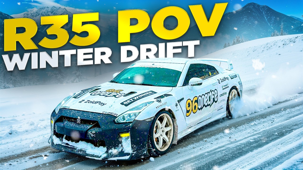 900HP Nissan R35 GTR POV Drive in Snow | Assetto Corsa IRL Simulation
