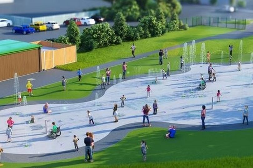 Work begins on £795,000 new splash park replacing former lido in ...