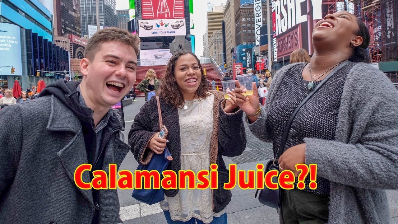 Americans Try Calamansi Juice for the First Time - Filipino Lemonade