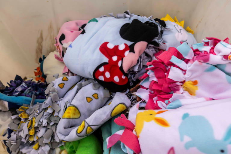 Leukemia survivor donates 200 handmade blankets to West Michigan hospital