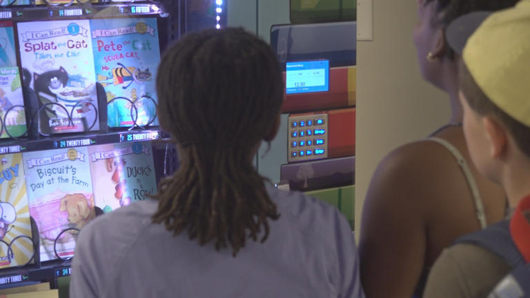 Bookworm Vending Machine arrives at Good Shepherd YMCA