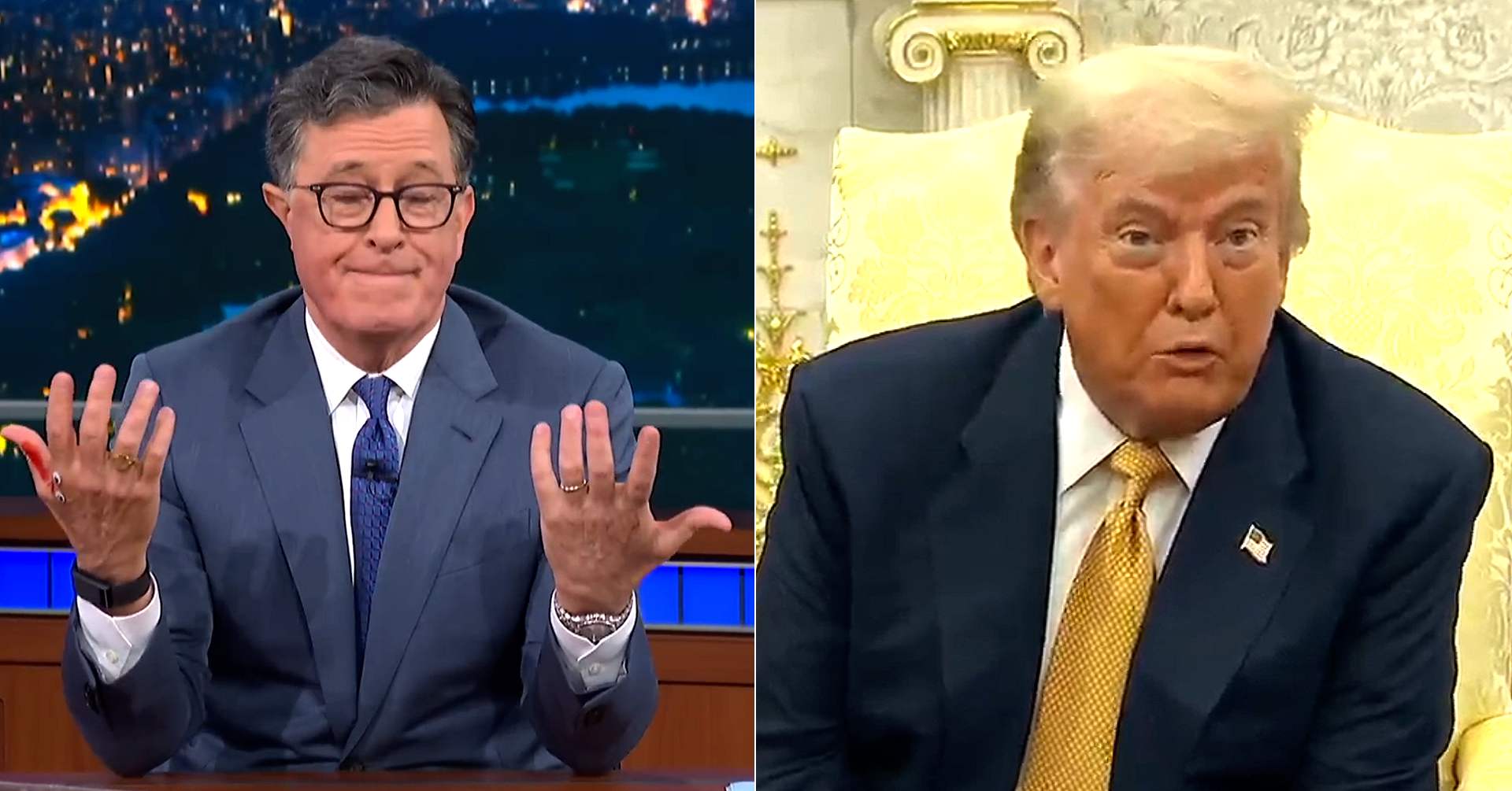 Trump Applauds Colbert Ouster — Sparking CBS Appeasement Fears