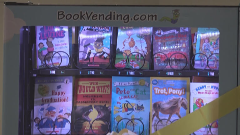 Bookworm Vending Machine arrives at Good Shepherd YMCA