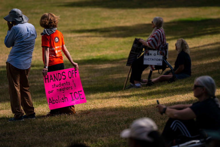 Hundreds rally for ‘Good Trouble’ in Grand Rapids as part of nationwide ...