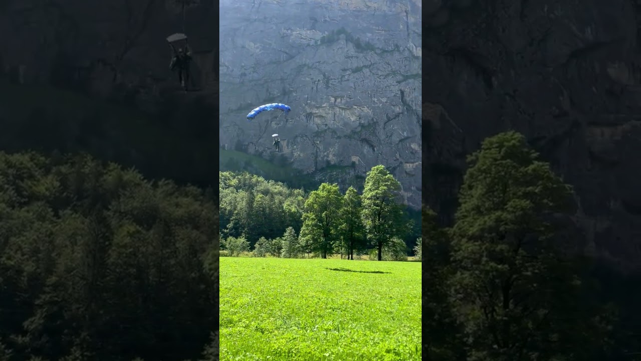 Base jump hi fives all around