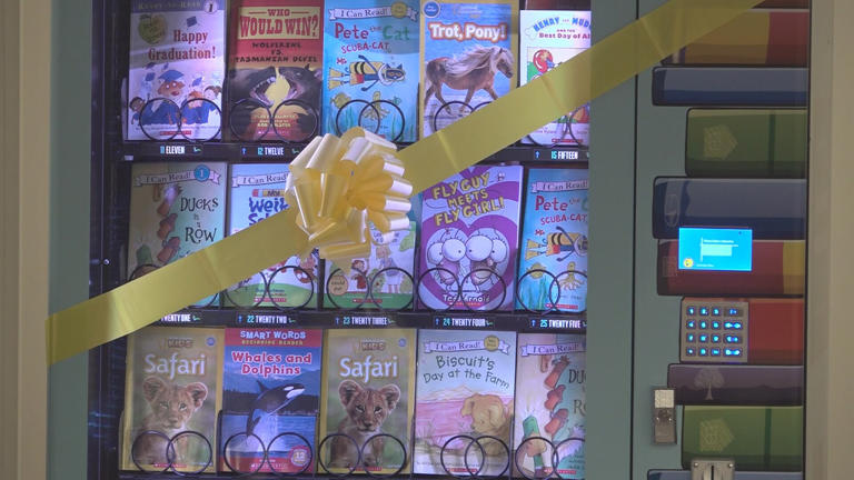 Bookworm Vending Machine arrives at Good Shepherd YMCA