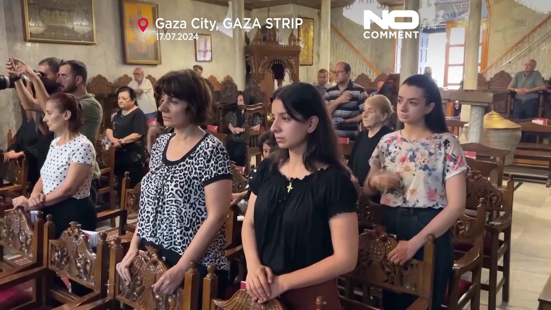 Gaza Christians killed in Israeli strike on church compound laid to rest
