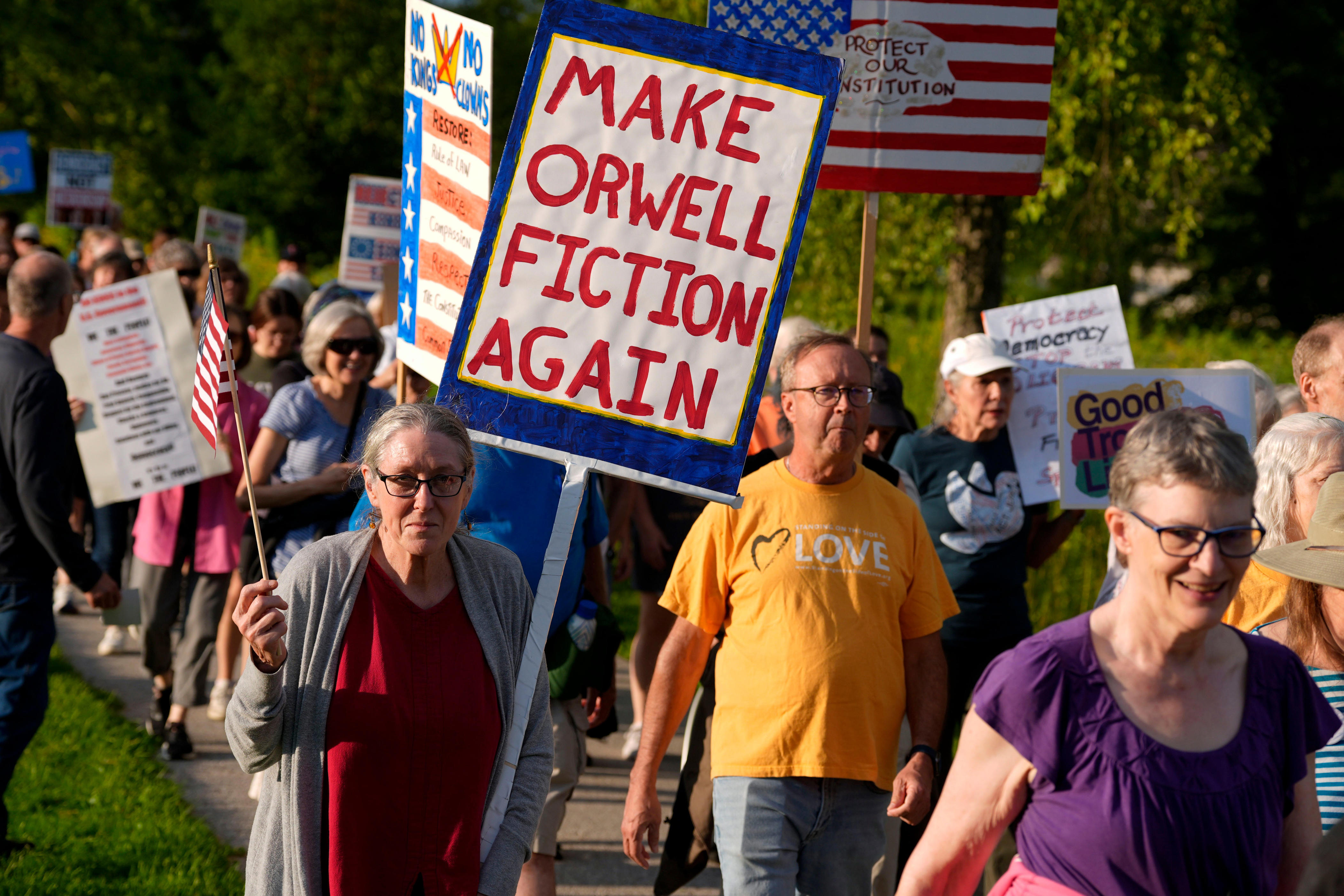Hundreds rally in Iowa City for 'Good Trouble Lives On' protest in ...