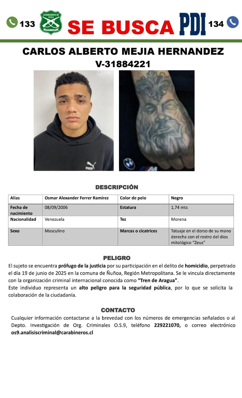 Emiten nueva alerta internacional con verdadera identidad del sicario ...