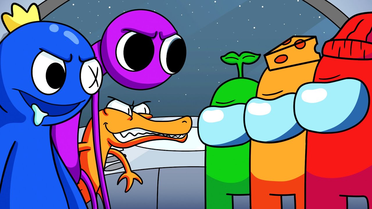 Rainbow Friends vs. Among Us!