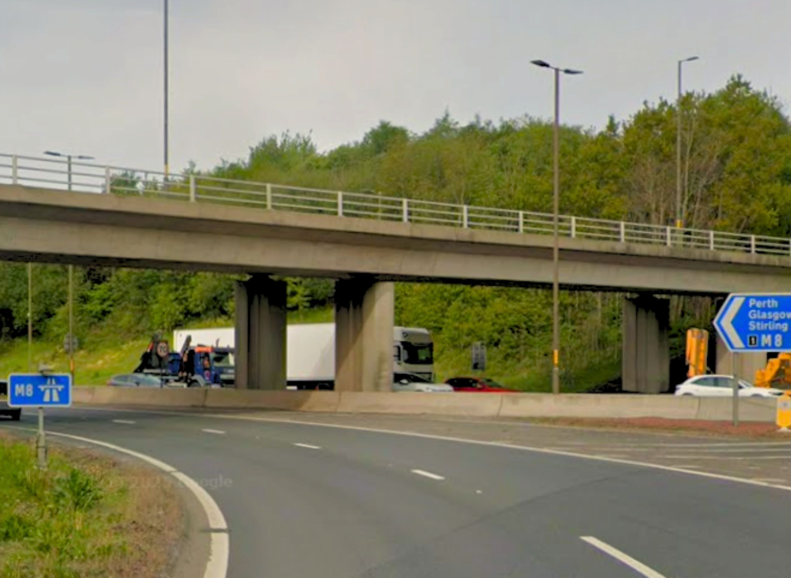 Roadworks see overnight closure at busy Edinburgh road on the M8 near ...