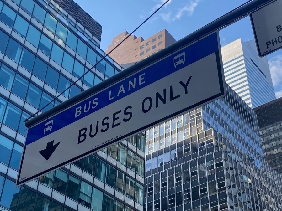 Bus lane enforcement begins for 2 Manhattan routes